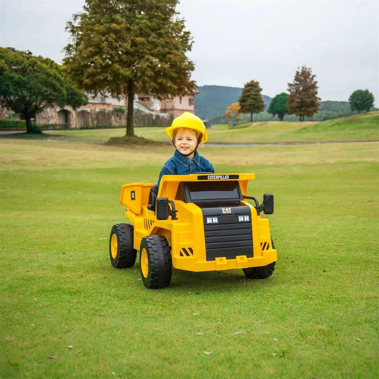12V CAT Electric Dump Truck 1 Seater Ride-On from Freddo Toys – Urbanheer
