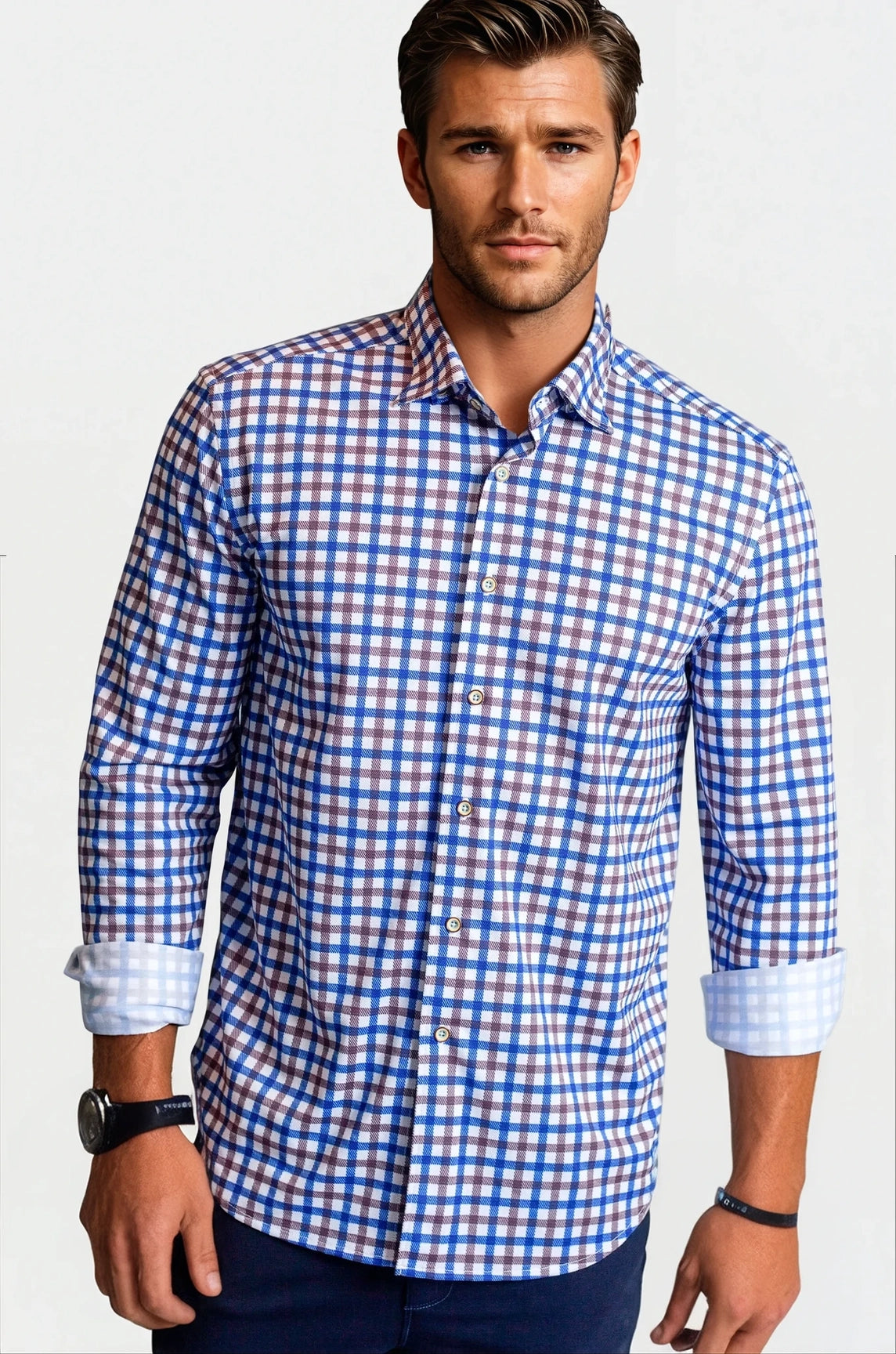 Check Mate Long Sleeve Tech Shirt from Buki exclusive at Urbanheer.