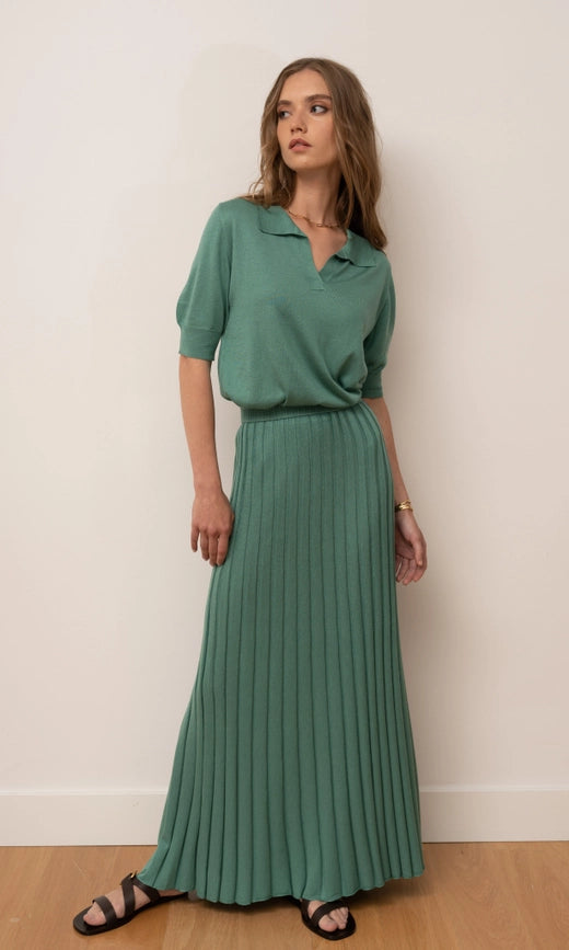 Claudia Dress Pale Emerald from Bel Cashmere S.C. exclusive at – Urbanheer