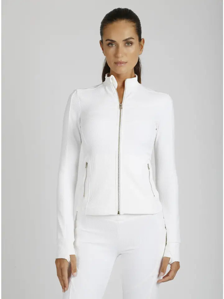 Directional Rib Jacket Gold Trims from Blanc Noir exclusive at – Urbanheer