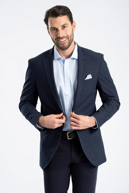 Performance Blazer // Navy Check from Urbanheer exclusive at