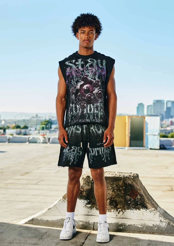 Stay Curious Eyeballs Muscle Tee from First Row exclusive at – Urbanheer
